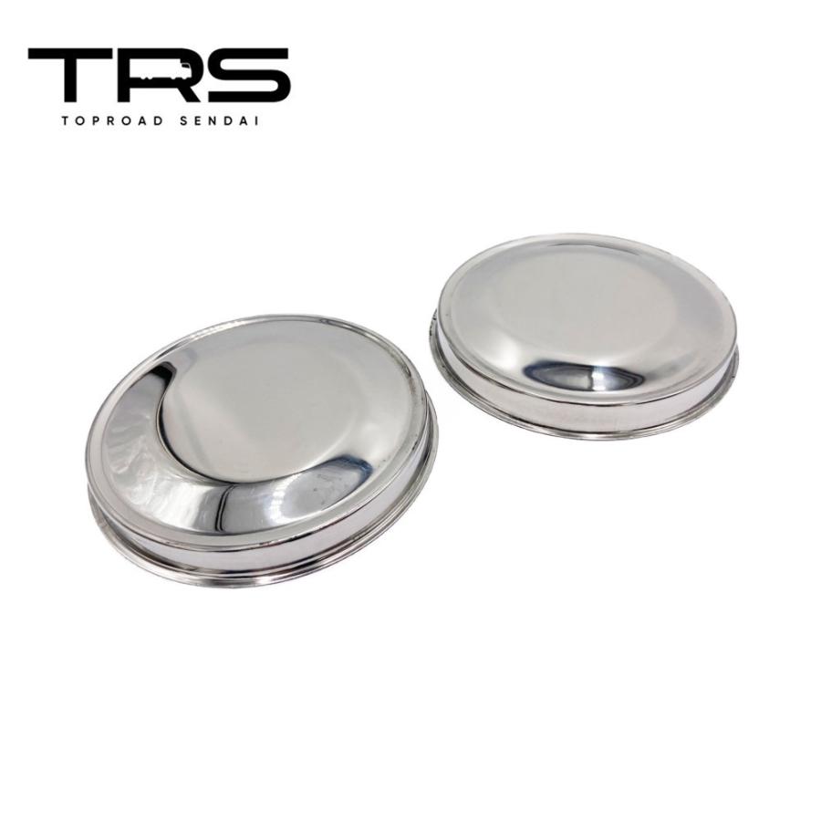 TRS フロントメッキハブキャップ ふそう4t フルコン/NEW/ベストワンファイター 増t不可 L/R スチールメッキ 300105 ...