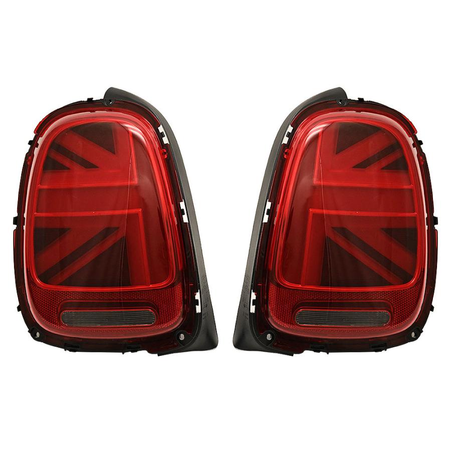 MINI F55 F56 F57 前期用 ユニオンジャック LEDテールランプ シーケンシャル レッド 後期ルック テールライト カスタム ...