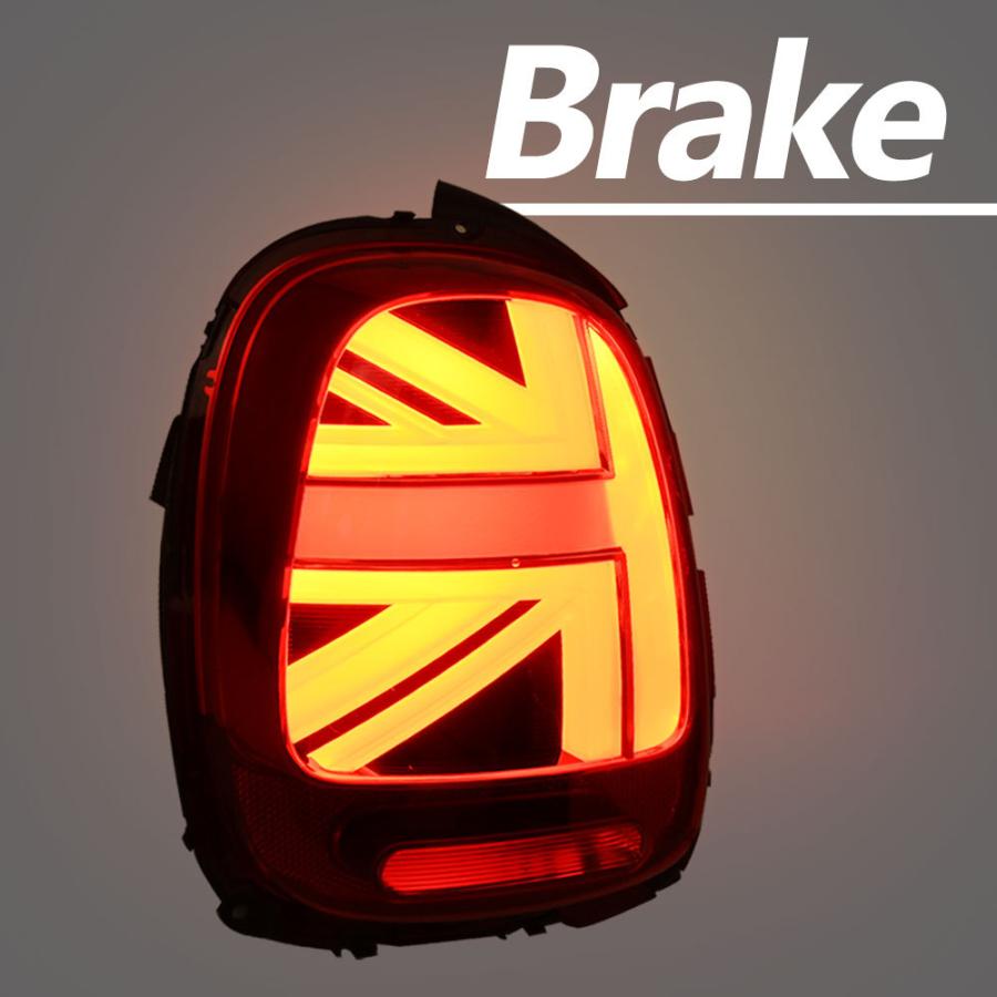 MINI F55 F56 F57 前期用 ユニオンジャック LEDテールランプ シーケンシャル レッド 後期ルック テールライト カスタム ...