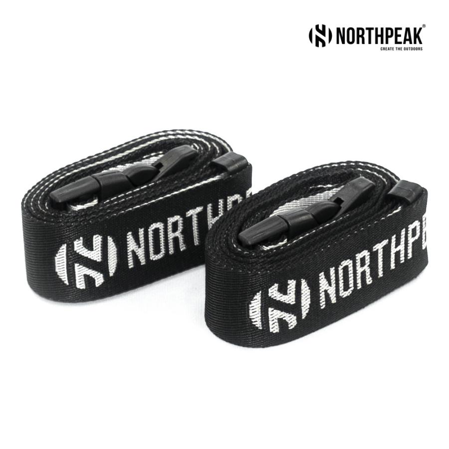 ノースピーク NOPK COMPACT STRAP - BLACK 韓国ブランド コンプレッション バンド パッキング ベルト 荷紐 ...