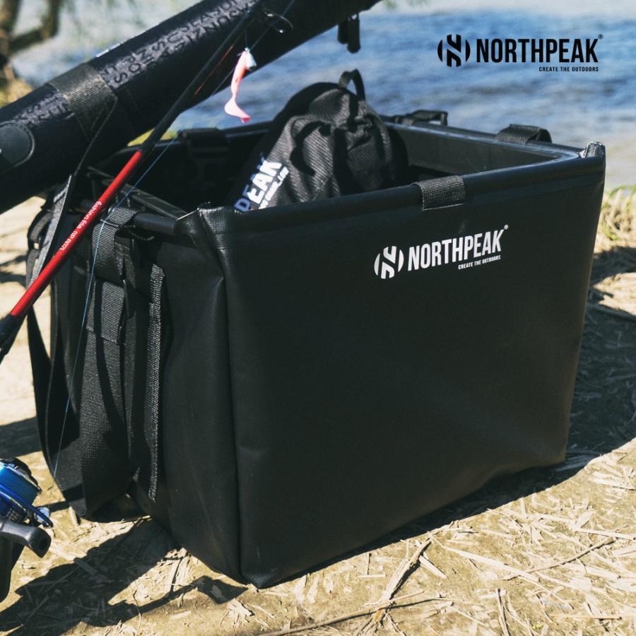 ノースピーク NOPK WASHING BUCKET BLACK 韓国ブランド ウォッシュ バスケット 折りたたみ バケツ キャンプ キャンプ ...
