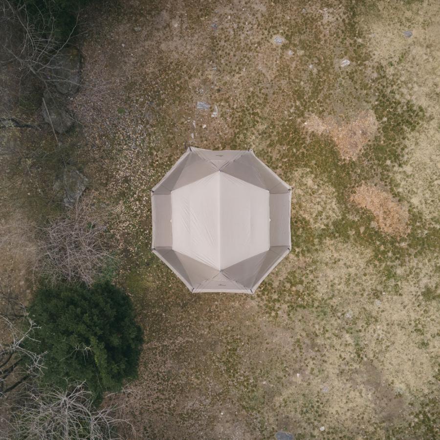 ノースピーク Northpeak OCTA SHELL OLIVE GRAY 韓国ブランド ファミリーテント シェルター テント 10人用 ...