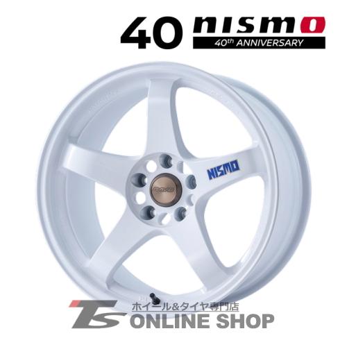NISMO LM GT4 40th Anniversary Model 9.5J-18インチ (12) 5H/PCD114.3 ホワイト ホイール1本 ニスモ 40周年 アリバーサリー ...