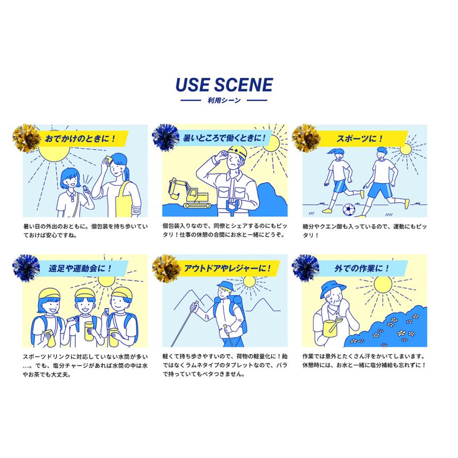 Kabaya カバヤ 塩分チャージタブレッツ 塩レモン味 81g 6袋 約486g 約150粒 熱中症 大容量 塩分チャージタブレット レジャー 工事 熱中症対策 : TOP STORE NT ...