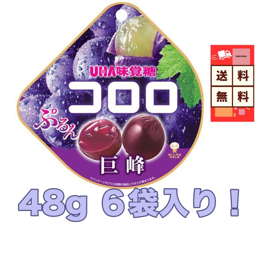UHA味覚糖 コロロ グレープ 48g × 6袋セット 果汁グミ ぶどう味 おやつ 小分け まとめ買い 送料無料 : TOP STORE NTヤフーショップ - 通販 - Yahoo!ショッピング