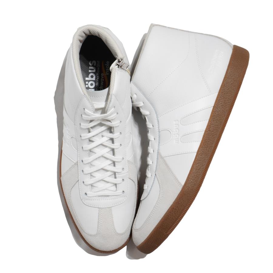 モーブス オリジナル スニーカー mobus ORIGINAL MUNCHEN MID メンズ 靴 ミッドカット レザースニーカー カジュアル タウンユース WHITE BLACK 23FW ...
