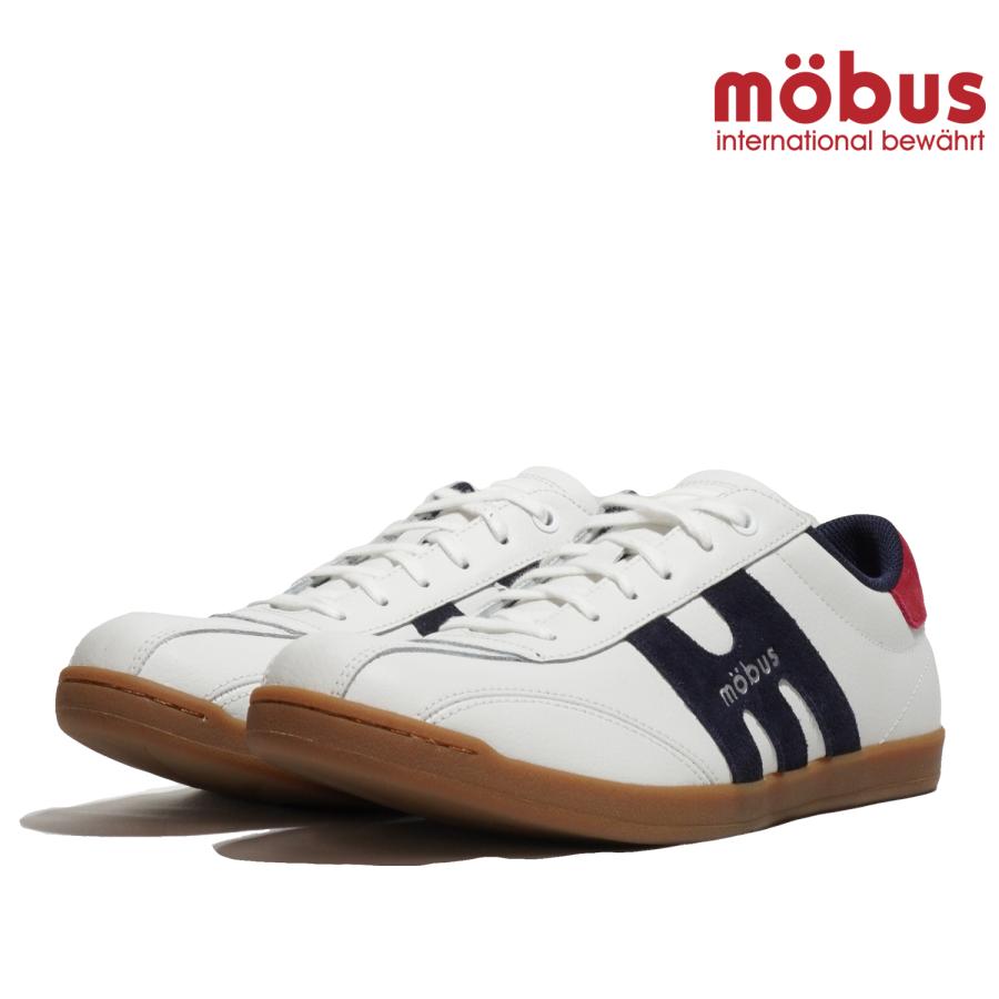 mobus（モーブス） オリジナル スニーカー mobus ORIGINAL NEWMUNSTER ニューミュンスター WHITE/NAVY ...