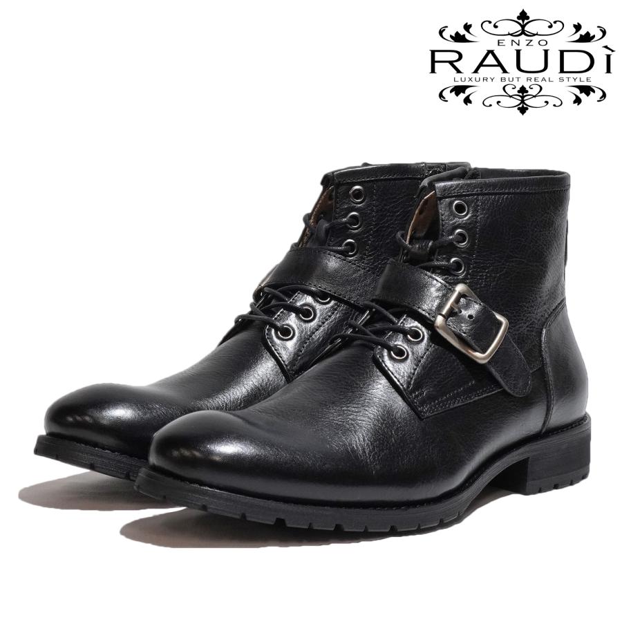 RAUDI 【SALE】ラウディ ブーツ R-33207 BLACK 本革 カジュアルシューズ レザー : TOP to TOP ONLINE ...