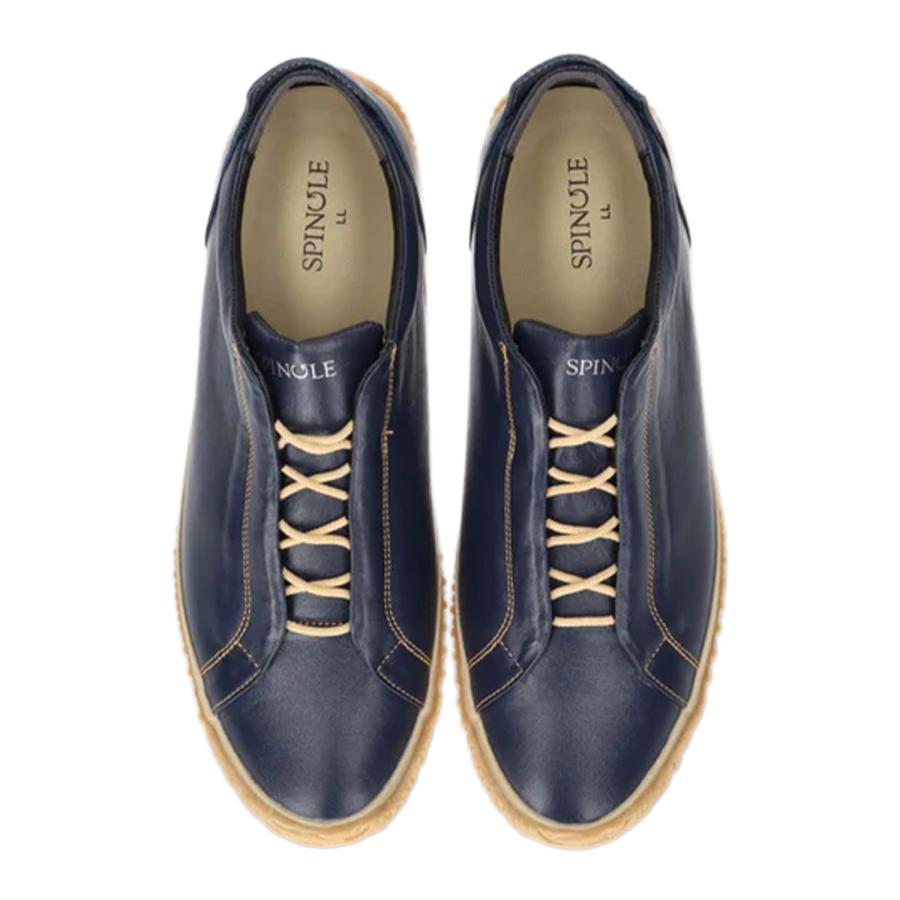 SPINGLE スピングルムーブ 靴 MOVE SP-1048-89 DARK NAVY スニーカー メンズ 比翼仕立て カンガルーレザー 日本製 MADE IN JAPAN 25FW Q4 ...