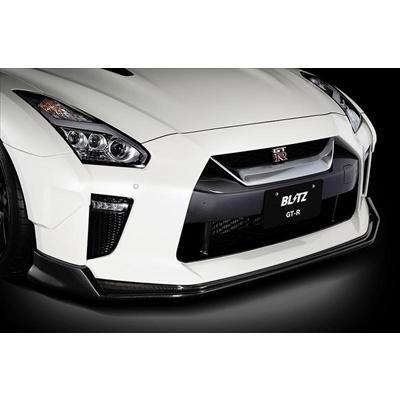 BLITZ GT-R R35 (16/07-) AERO SPEED フロントリップスポイラー カーボン製 : エアロ.カスタムパーツの ...