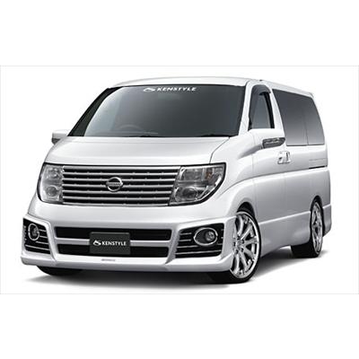 KENSTYLE（ケンスタイル） E51 ELGRAND ハイウェイスター 後期 EIK フロントハーフスポイラー : エアロ.カスタムパーツのTopTuner - 通販 - Yahoo!ショッピング