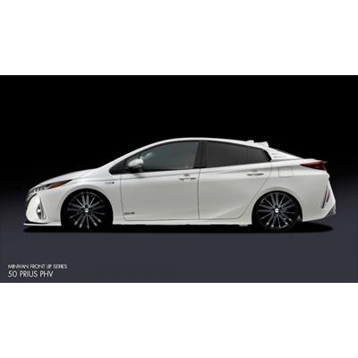 Silk Blaze プリウス PHV ZVW52 フロントリップスポイラー Type-S 塗分け塗装済 スティールブロンドメタリック (4X1)×ブラック (202) : エアロ.カスタム ...