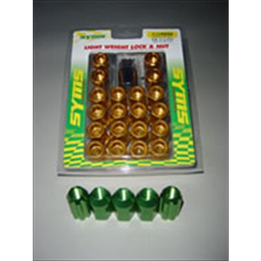 SYMS アルミホイールナット COLOR:ゴールド : symz000004 : エアロ.カスタムパーツのTopTuner - 通販 ...