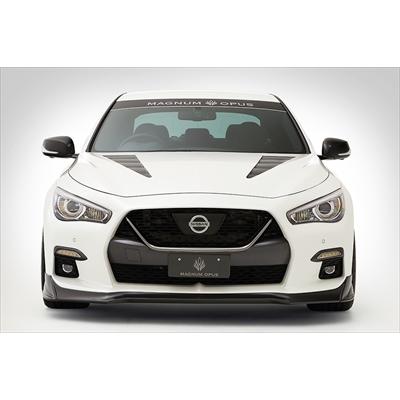 V37 スカイライン 400R カーボン フロントスポーラー クリア塗装仕上げ 取付込 : エアロ.カスタムパーツのTopTuner - 通販 - Yahoo!ショッピング