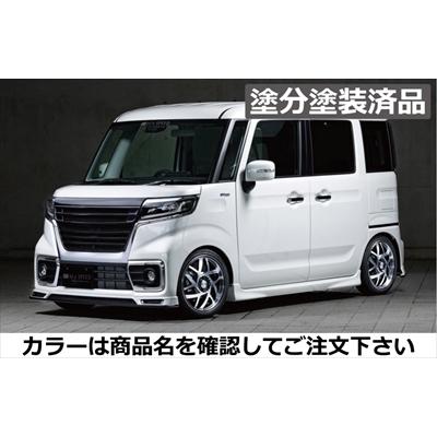 M'z SPEED MK53S スペーシアカスタム GRACE LINE エアロ2点セット FRP製 塗分け塗装済 ピュアホワイトパール(ZVR)+ブラック : エアロ.カスタムパーツの ...