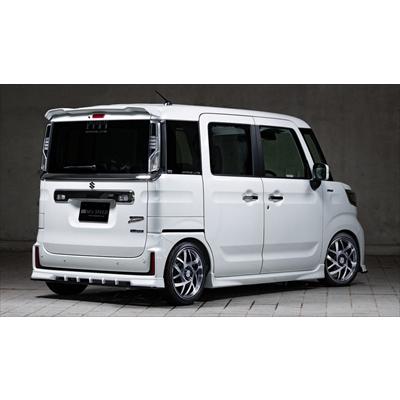 M'z SPEED MK53S スペーシアカスタム GRACE LINE エアロ2点セット FRP製 塗分け塗装済 ピュアホワイトパール(ZVR)+ブラック : エアロ.カスタムパーツの ...