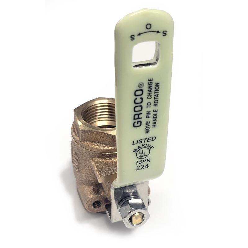 GROCO ブロンズ製ボールバルブ 1インチ IBV-1000 : トップウォータータックルズ - 通販 - Yahoo!ショッピング