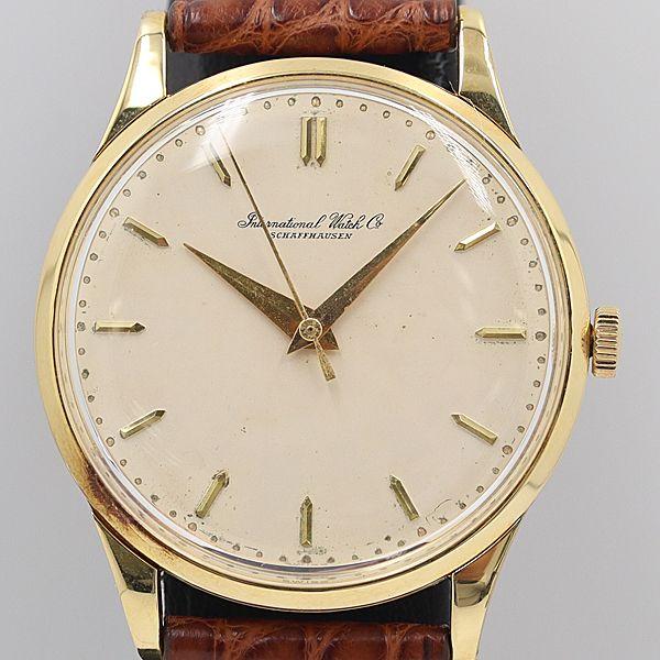 デッドストック級 稼働 良品 IWC シャウハウゼン 手巻き シルバー文字盤 18K/750/YG/33.7g メンズ/ボーイズ腕時計 OGH 2837ABC0020900 ...