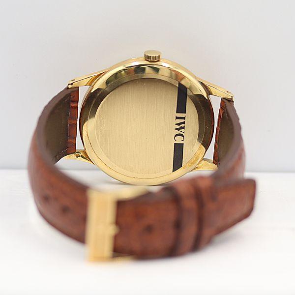 デッドストック級 稼働 良品 IWC シャウハウゼン 手巻き シルバー文字盤 18K/750/YG/33.7g メンズ/ボーイズ腕時計 OGH 2837ABC0020900 ...