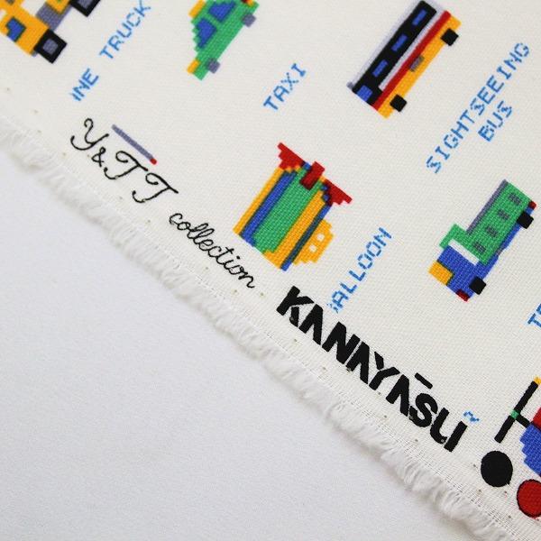 生地 布 色んな車 ドットカー ドット ファミコン風 オックス 綿100％ 約110cm幅 HSK656 ゆうパケット2m対応 10cm単位 ...