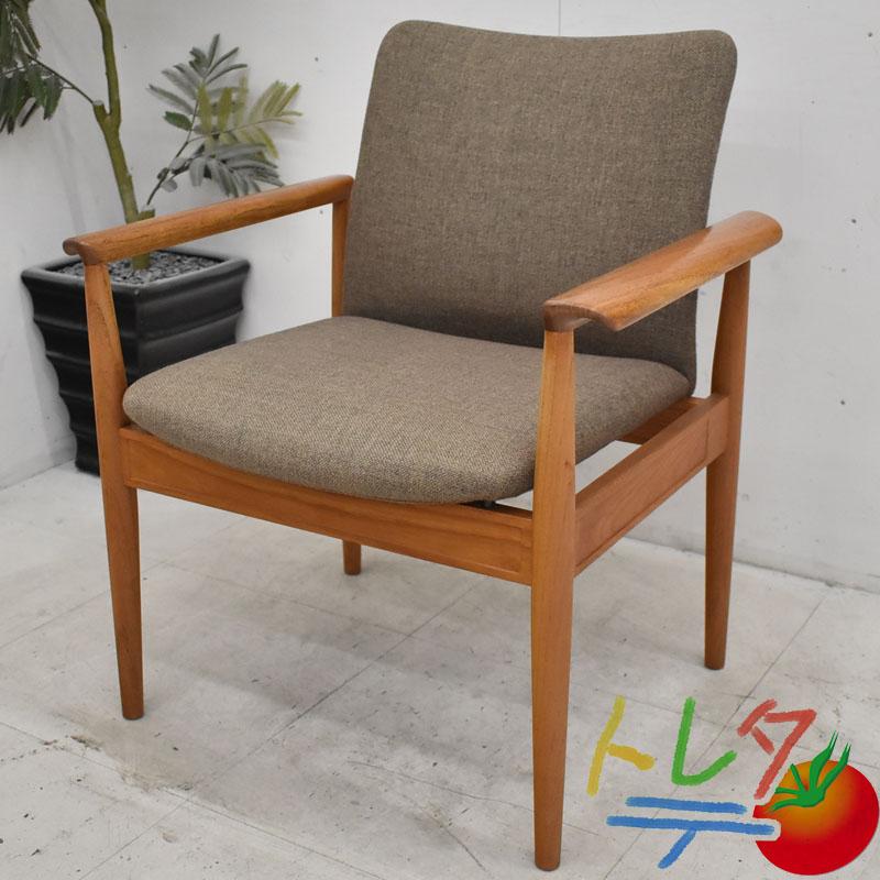 フランス＆サン ディプロマットチェア 布張り W690 2021070507 : 2021070507 : 中古オフィス家具トレタテYahoo!店 - 通販 - Yahoo!ショッピング