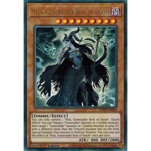 コナミデジタルエンタテインメント 遊戯王 英語(EU版) GFP2-EN090 死の王 ヘル/Hela, Generaider Boss of ...