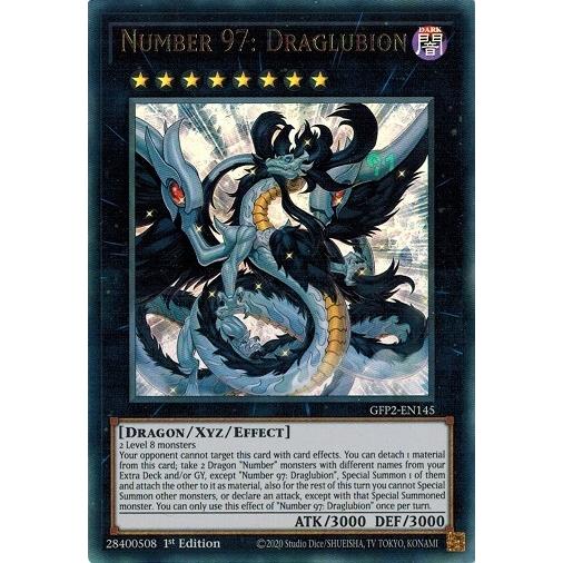 コナミデジタルエンタテインメント 遊戯王 英語(EU版) GFP2-EN145 No.97 龍影神ドラッグラビオン/Number 97 ...