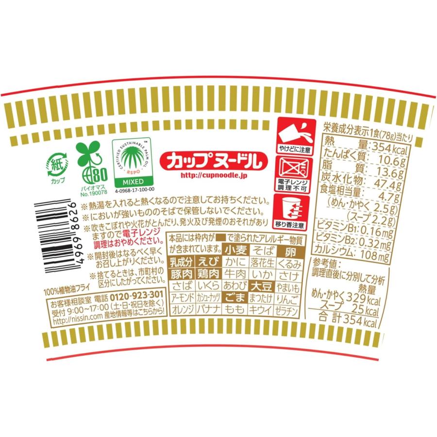 カップ麺 箱買い カップヌードル レギュラー 日清食品 78g×20個 : フロンティア shop - 通販 - Yahoo!ショッピング
