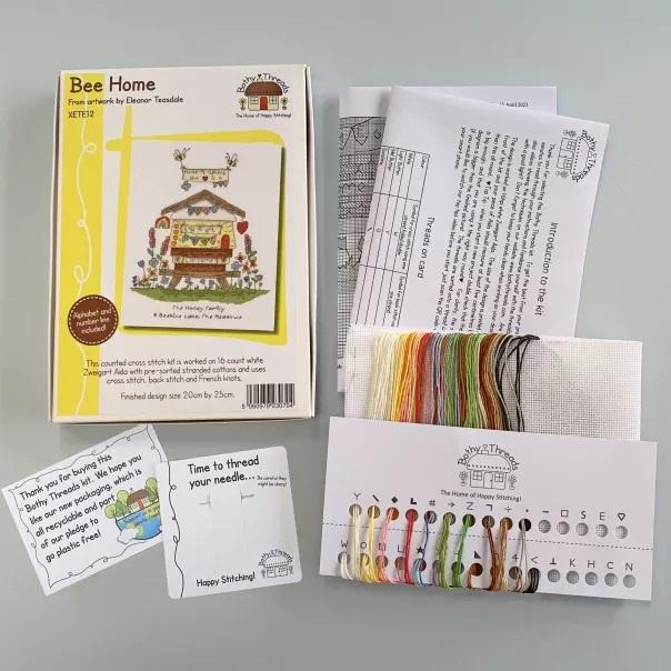 Bothy Threads クロスステッチ刺繍キット "Bee Home" XETE12 Ladybird and Bee ボシースレッズ 【海外取り寄せ/納期40〜80日程度 ...