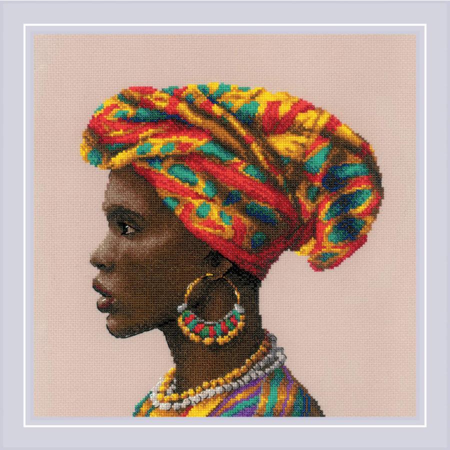 RIOLISクロスステッチ刺繍キット No.2164 "Amazing Women. Africa" (アフリカのアメージング・ウーマン) 【海外取り寄せ/納期30〜60日程度 ...