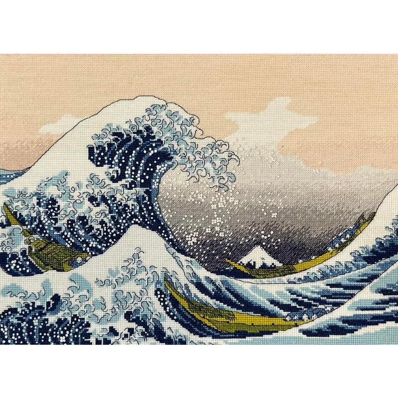RIOLISクロスステッチ刺繍キット No.2186 "The Great Wave off" (葛飾北斎 富嶽三十六景 神奈川沖浪裏) 【海外取り寄せ/納期30〜60日程度】 : HAND ...