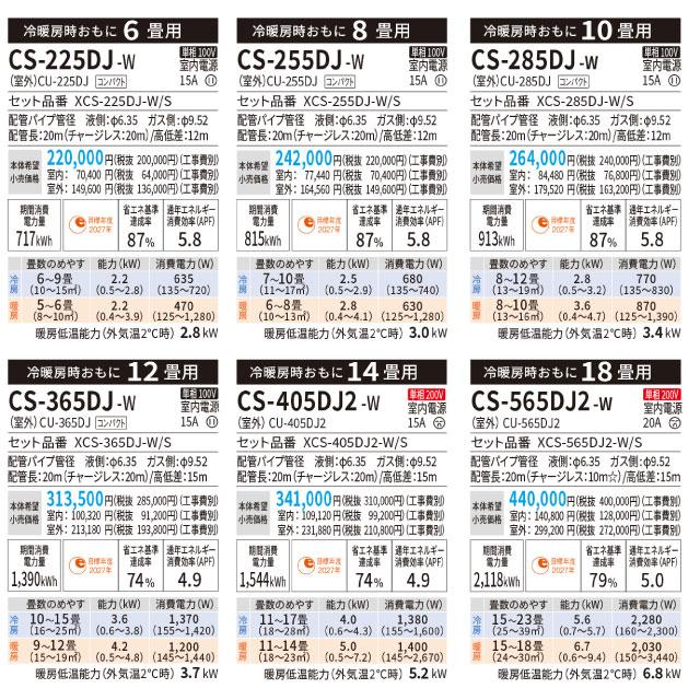 Jシリーズ Eolia エオリア ルームエアコン 冷房/暖房：12畳程度 パナソニック CS-365DJ-W スタンダードモデル クリスタル ...