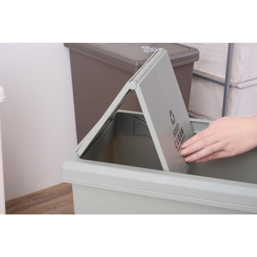 LFS-762 スライドペール30L ダストボックス キャスター付 ポリプロピレン 分別ゴミ箱 キッチン スライドロック式 ブラウン グリーン ホワイト 東屋 : 株式会社山崎屋 - 通販 ...