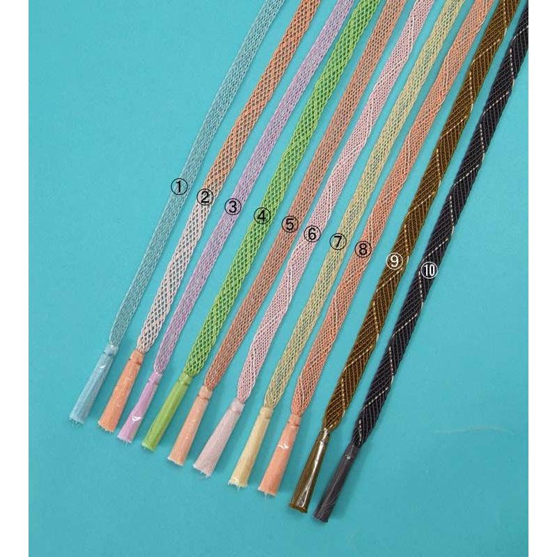 平和屋着物○和装小物 振袖用飾り付き帯締め10本セット パール 花 金