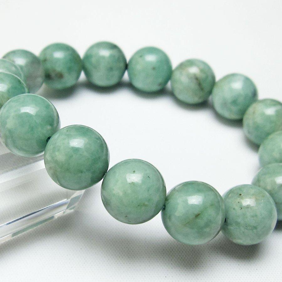 エメラルド ブレスレット 13mm 送料無料 一点物 111-22767 : 天然石・パワーストーンの東昇 - 通販 - Yahoo!ショッピング