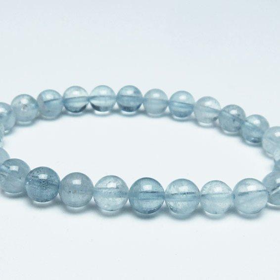 アクアマリン ブレスレット 7mm 一点物 メール便可 [M便 1/10] 111-38477 : 天然石・パワーストーンの東昇 - 通販 ...