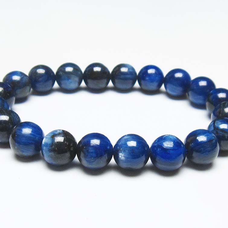 カイヤナイト ブレスレット 10mm 一点物 メール便可 [M便 1/10] 111-40099 : 111-40099 : 天然石・パワー ...