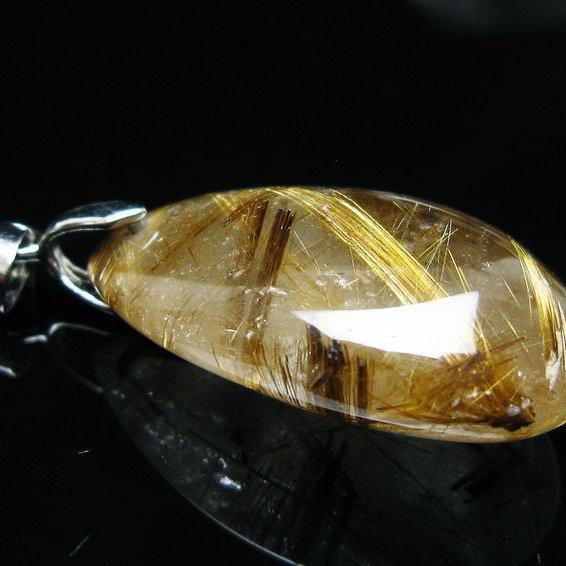 タイチンルチルクォーツ ペンダント ルチルクォーツ ペンダントトップ 一点物 メール便可 [M便 1/20] 112-12630 : 天然石 ...