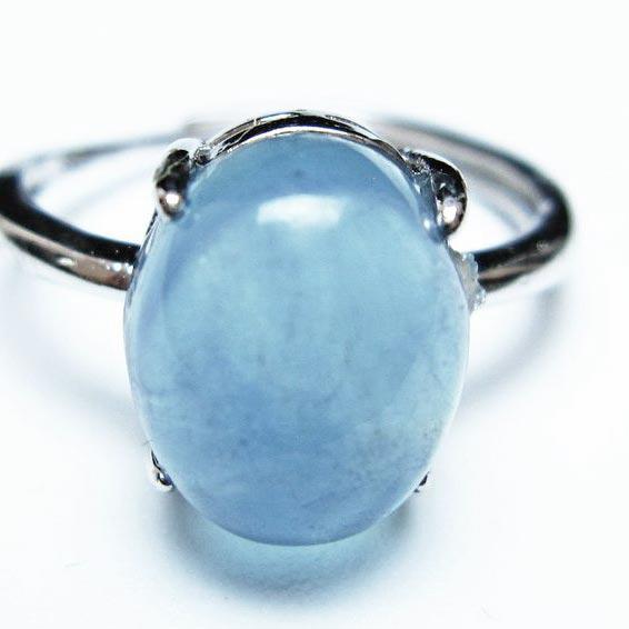アクアマリン リング 指輪 フリーサイズ 16号 一点物 メール便可 [M便 1/20] 115-6448 : 天然石・パワーストーンの東昇 - 通販 - Yahoo!ショッピング