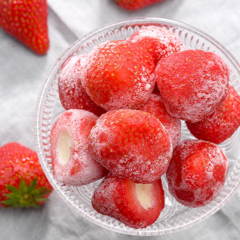 冷凍食品 いちごアイス 練乳ミルク入り苺アイス約20g×30個 業務用