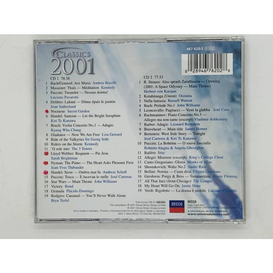 即決2CD CLASSICS 2001 / THE GREATEST ARTISTS ON ONE DOUBLE ALBUM / アルバム ...