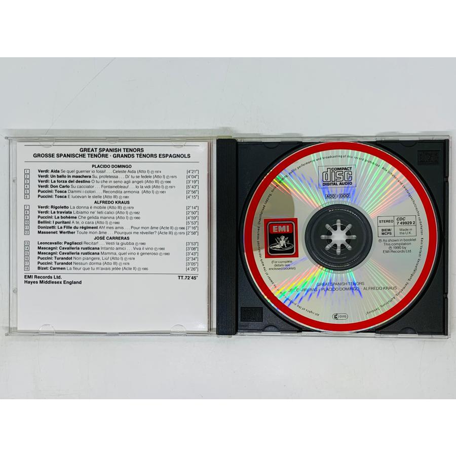 即決CD イギリス盤 GREAT SPANISH TENORS / CARRERAS , DOMINGO , KRAUS / EMI ...