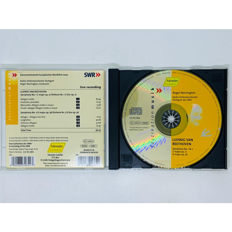 即決CD LUDWIG VAN BEETHOVEN Symphony No.1 & 2 / ベートーヴェン Hanssler CLASSIC SWR X33 : TOTAL-CD-SHOP ...