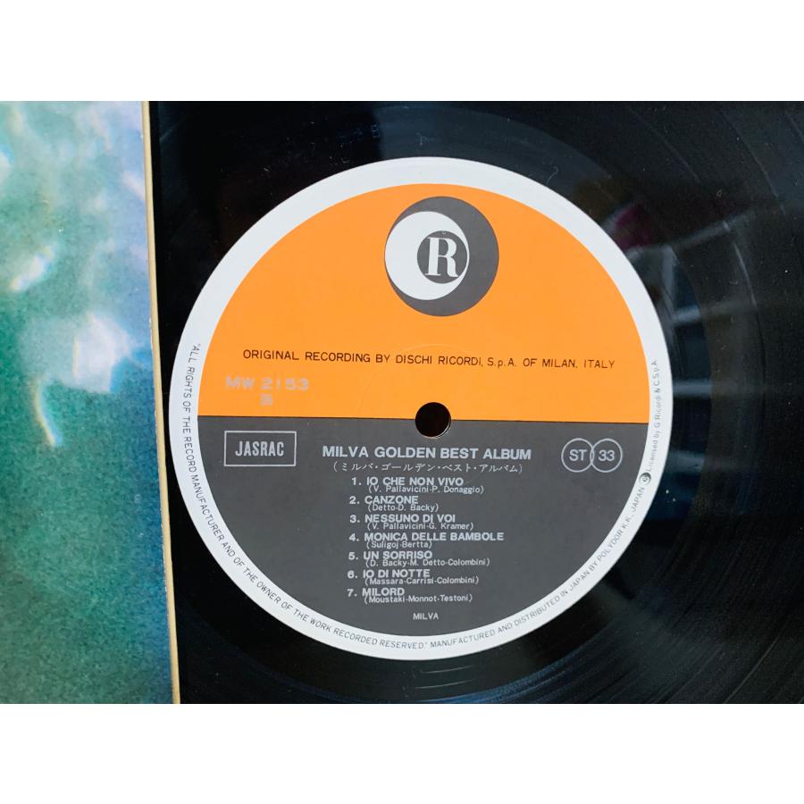 即決LP ミルバ・ゴールデン・ベスト・アルバム / MILVA GOLDEN BEST ALBUM 帯付き レコード MW2153 L17 ...