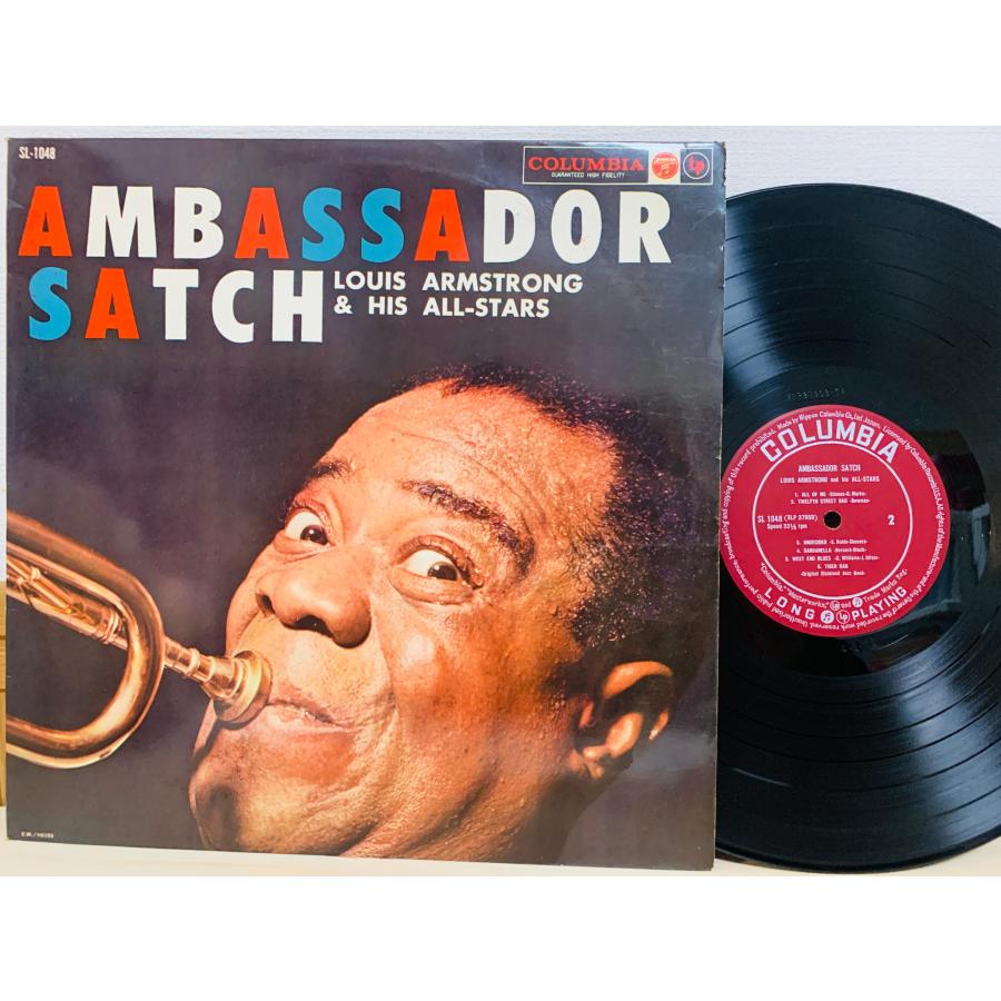 即決LP AMBASSADOR SATCH LOUIS ARMSTRONG & HIS ALL-STARS アンバサダー・サッチ ペラジャケ ...