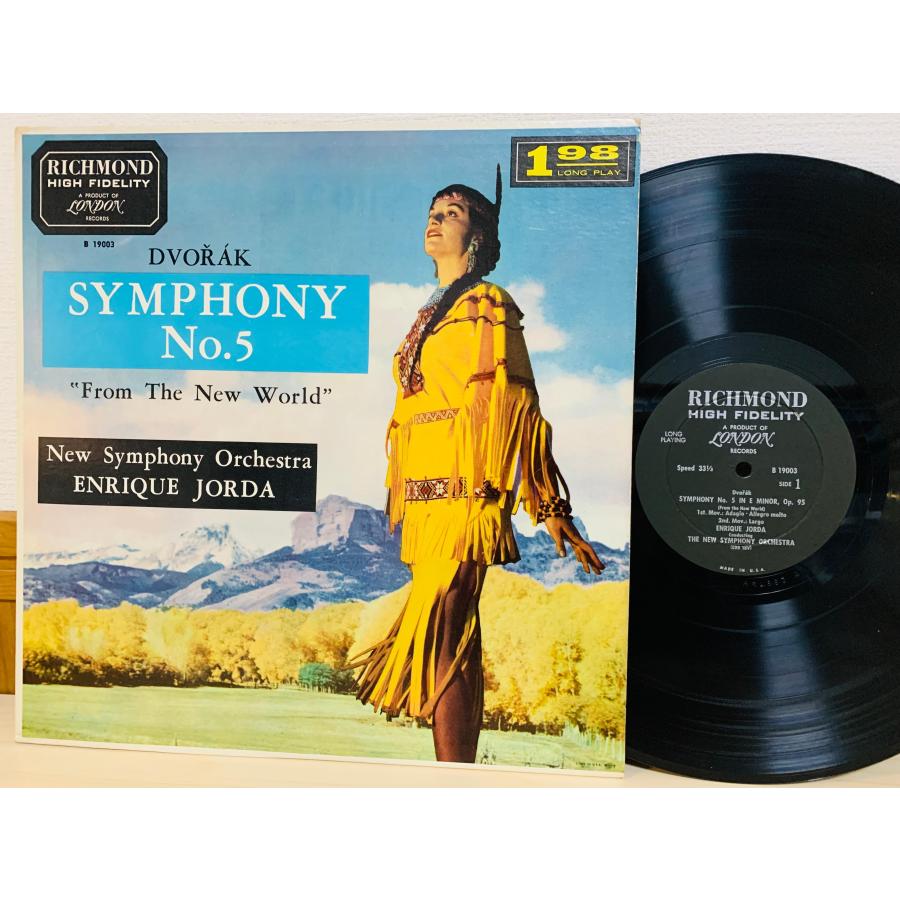即決LP 米盤 ENRIQUE JORDA / DVORAK SYMPHONY No.5 ドヴォルザーク 交響曲第5番 新世界 レコード B ...
