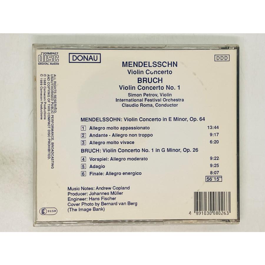 即決CD MENDELSSOHN Violin Concerto / BRUCH Simon Petrov Claudio Roma DCD-8026 F04 : TOTAL-CD-SHOP ...