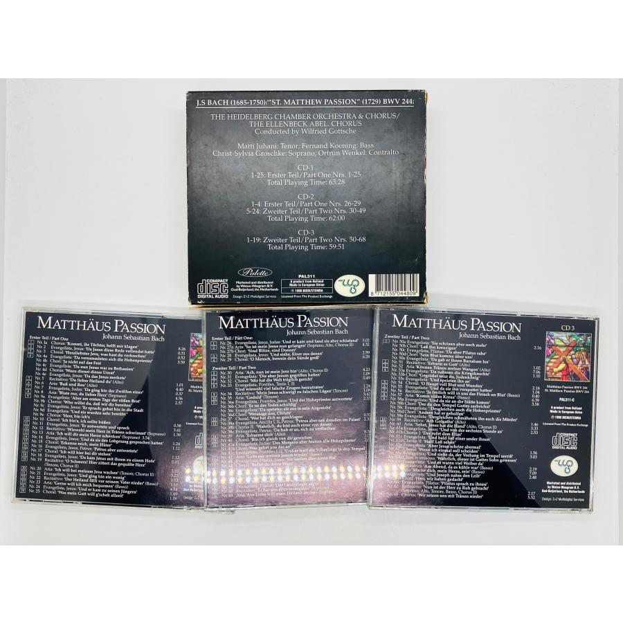 即決3CD MATTHAUS PASSION Bach / バッハ BOX ボックス / PHILIPS L04 :CD00182571:TOTAL-CD-SHOP ヤフー店 - 通販 ...