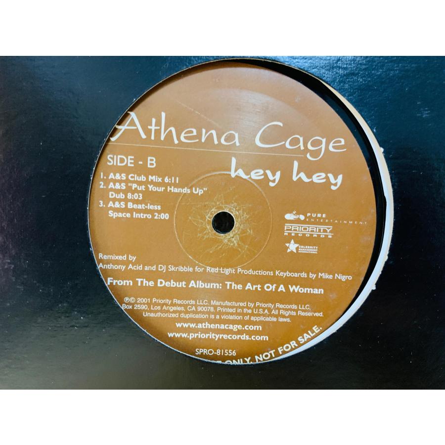 即決LP ATHENA CAGE / HEY HEY! アテナ・ケージ From The Debut album Art Of A Woman ...