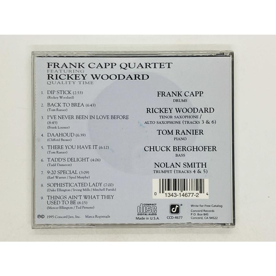 即決CD Frank Capp Quartet / QUALITY TIME Rickey Woodard / フランク・キャップ CCD ...
